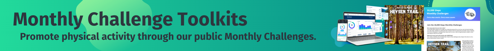 Monthly Challenges Promotional Toolkits | 10,000 Steps